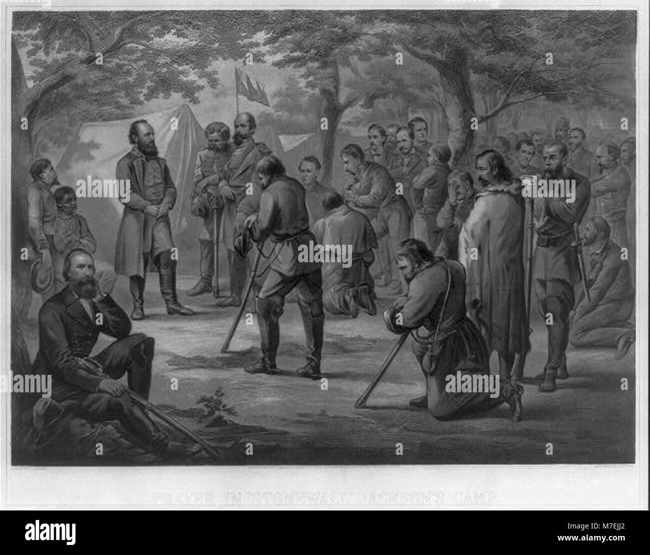 Soldiers praying Black and White Stock Photos & Images - Alamy