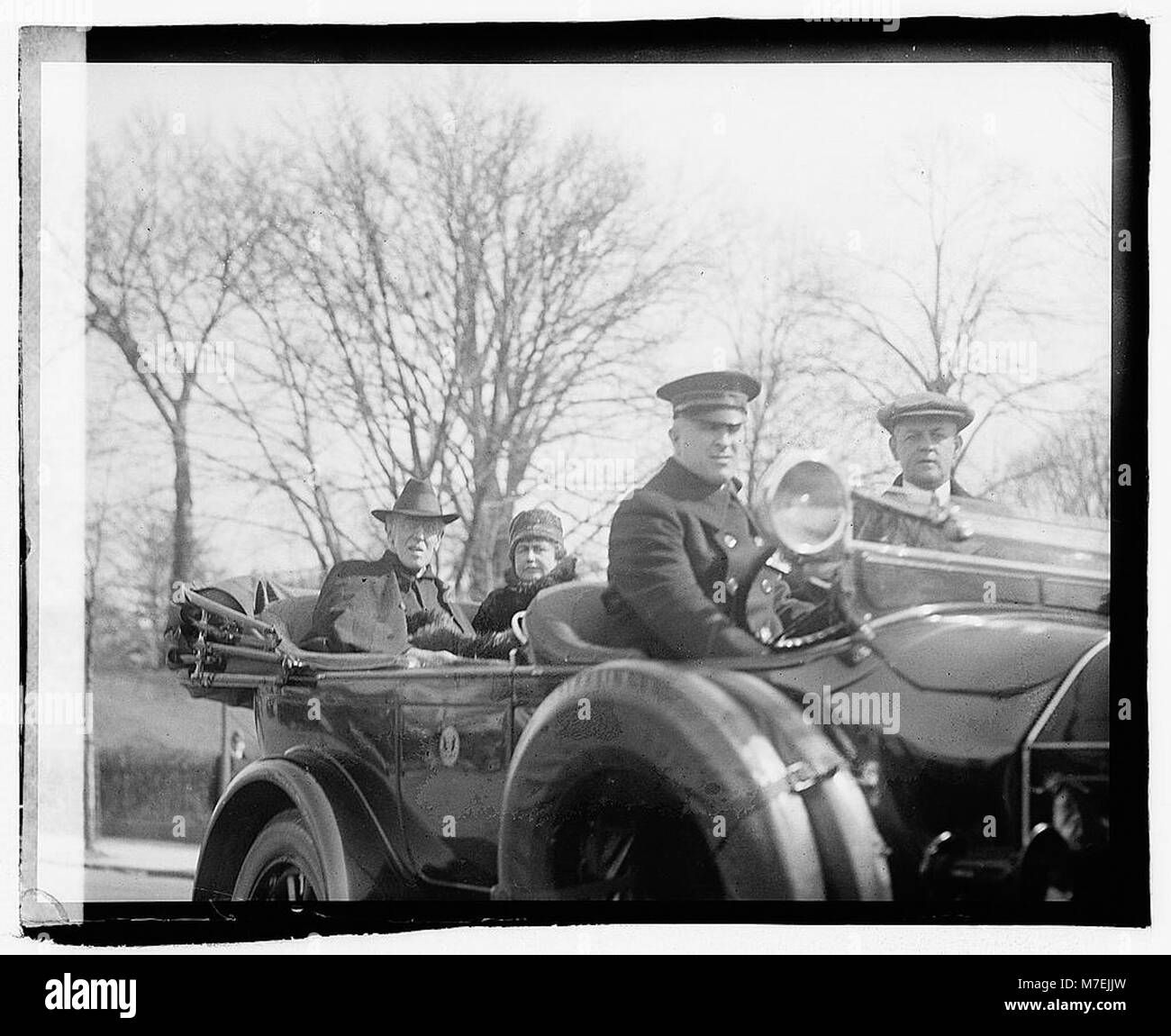 A formal portrait of President Woodrow Wilson and Mrs. Wilson ...