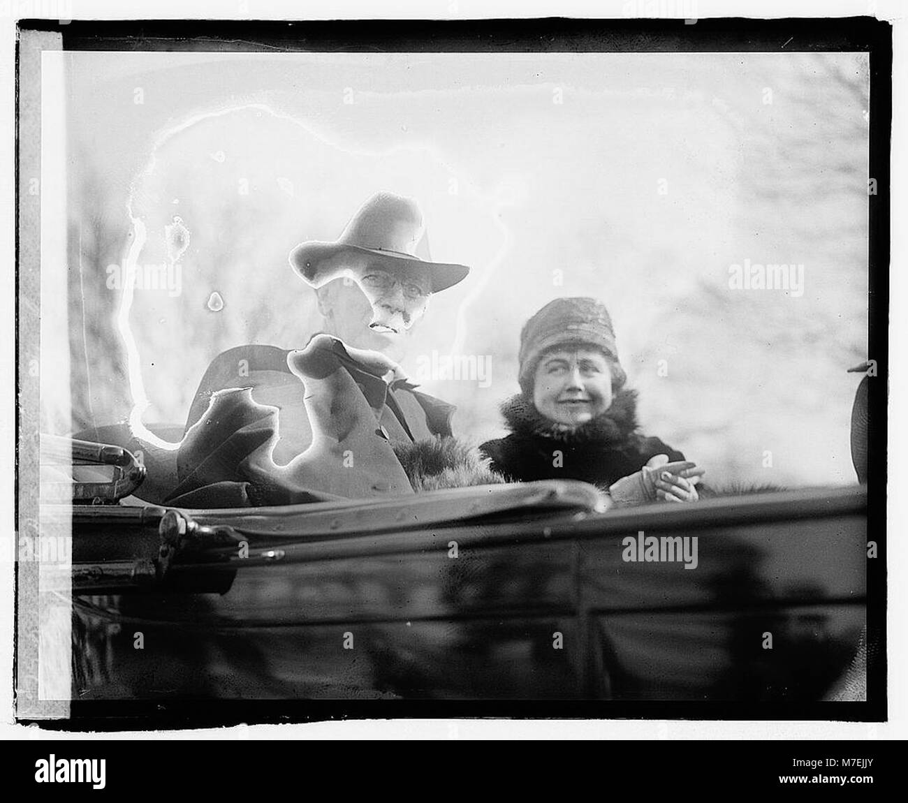 President Woodrow Wilson and his wife, Ellen, captured in this portrait during their time in ...