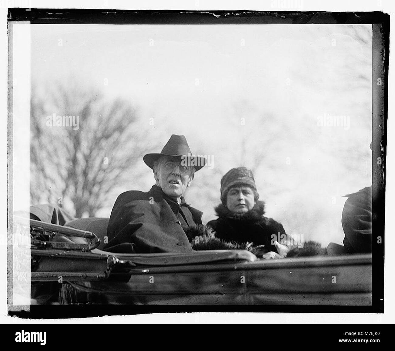 A portrait of President Woodrow Wilson and his wife, Ellen Axson Wilson ...