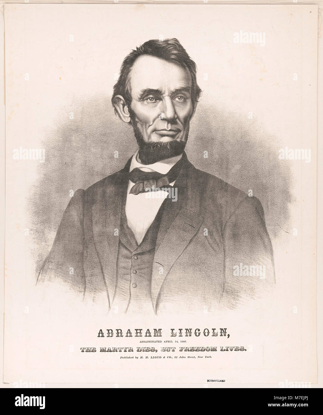 This photograph memorializes President Abraham Lincoln, who was ...