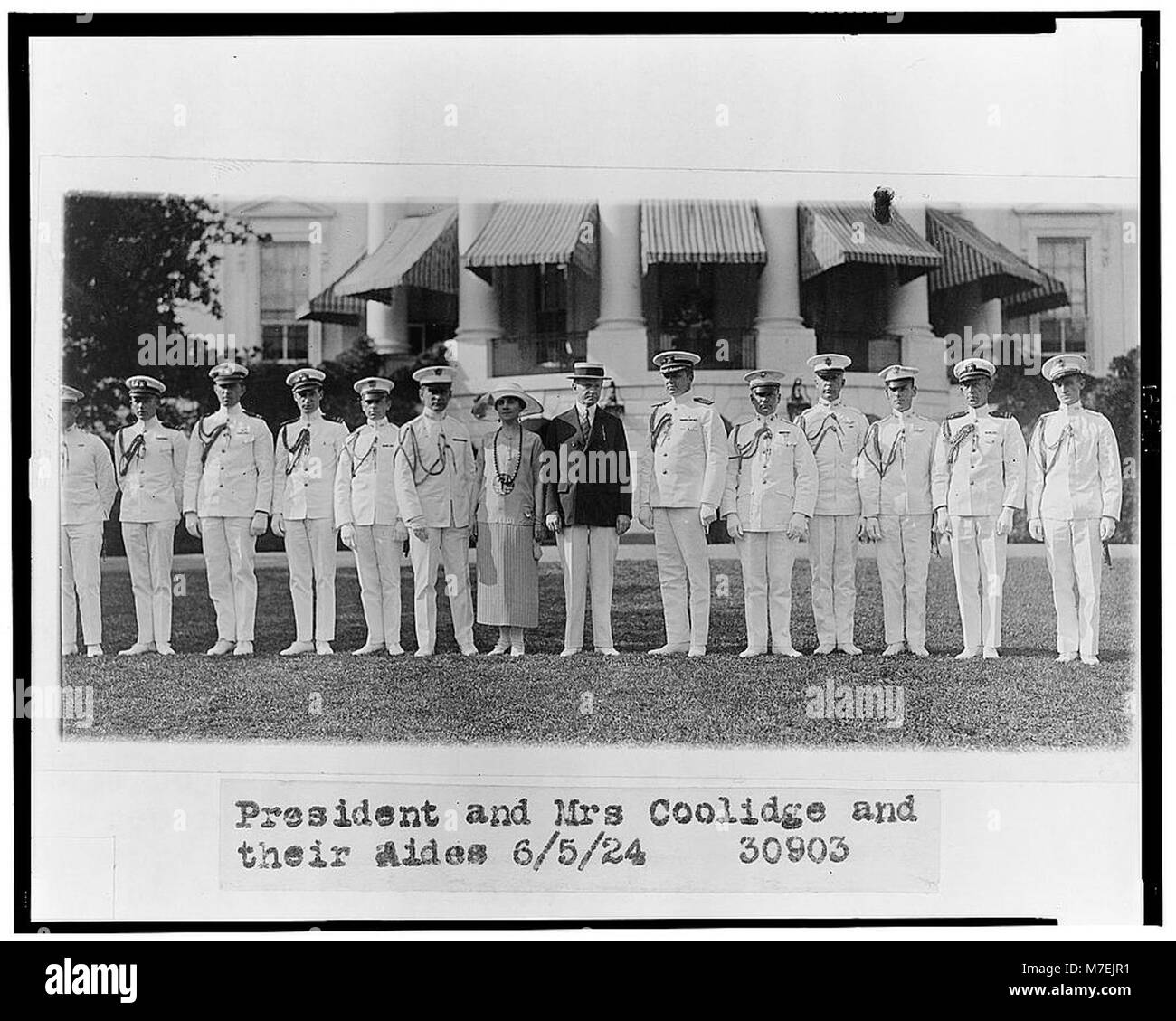 A photograph of President Calvin Coolidge and Mrs. Coolidge ...