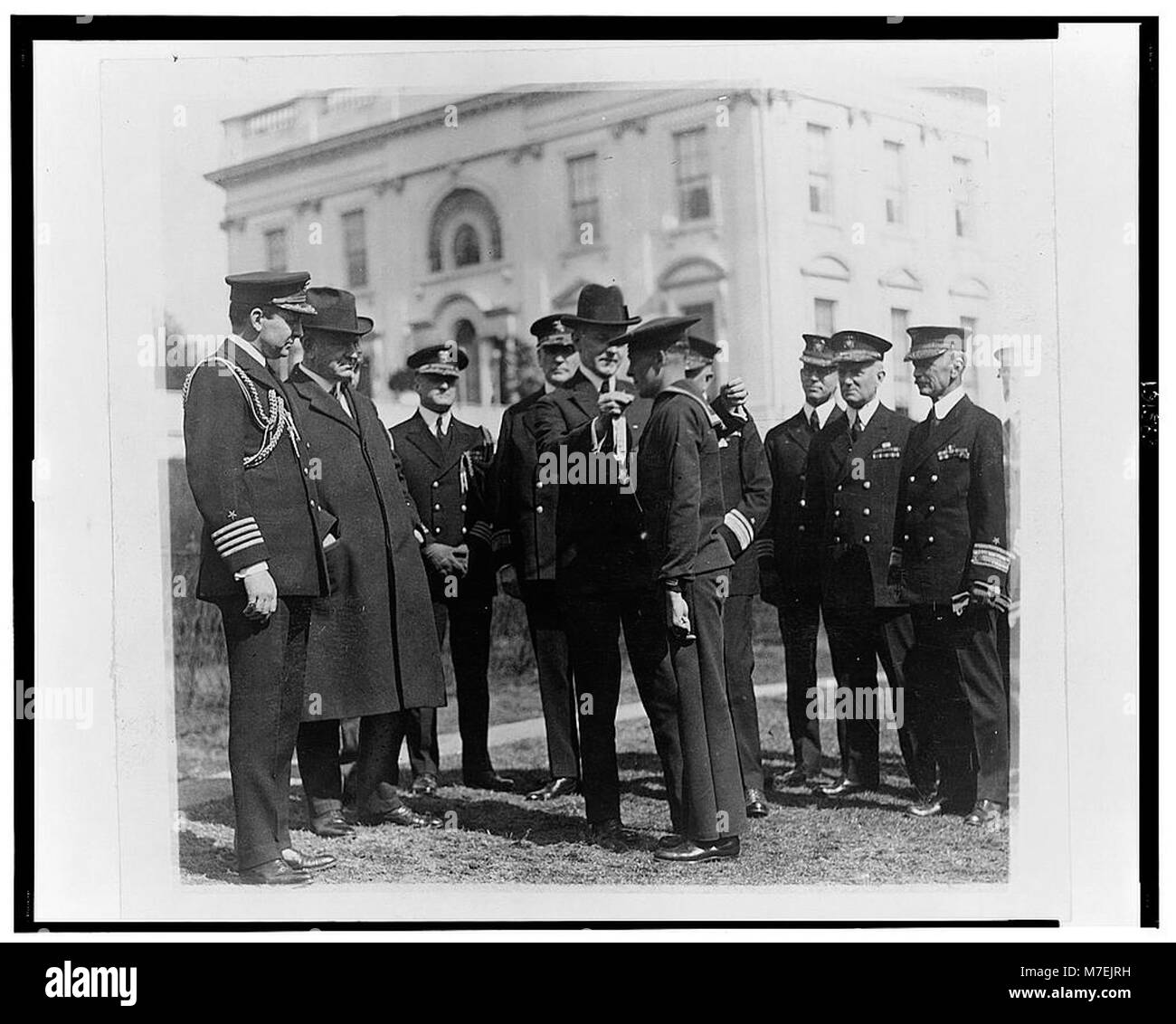 President Calvin Coolidge presents the Congressional Medal of Honor to ...