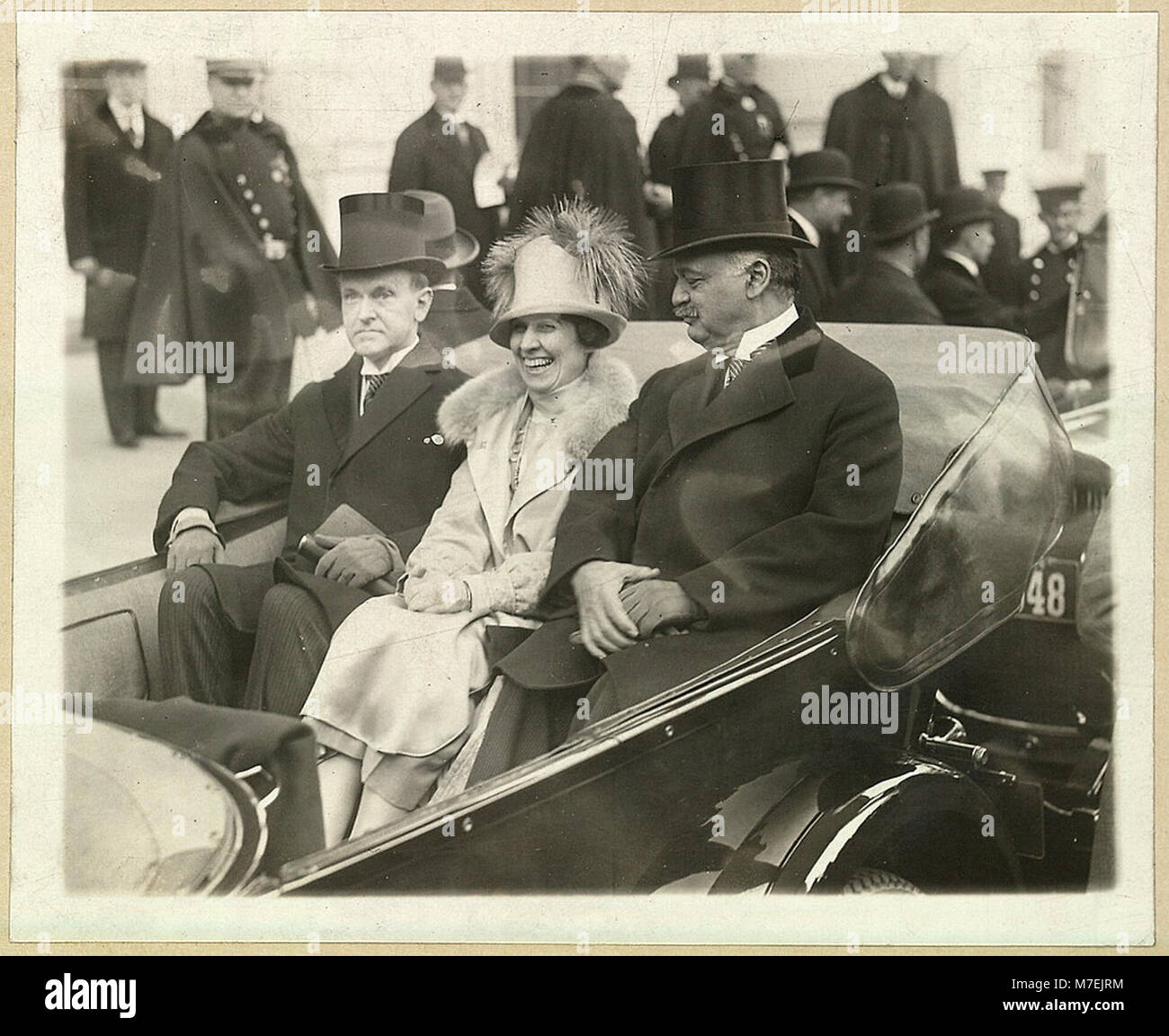 Photograph of President Calvin Coolidge, Mrs. Coolidge, and Senator ...