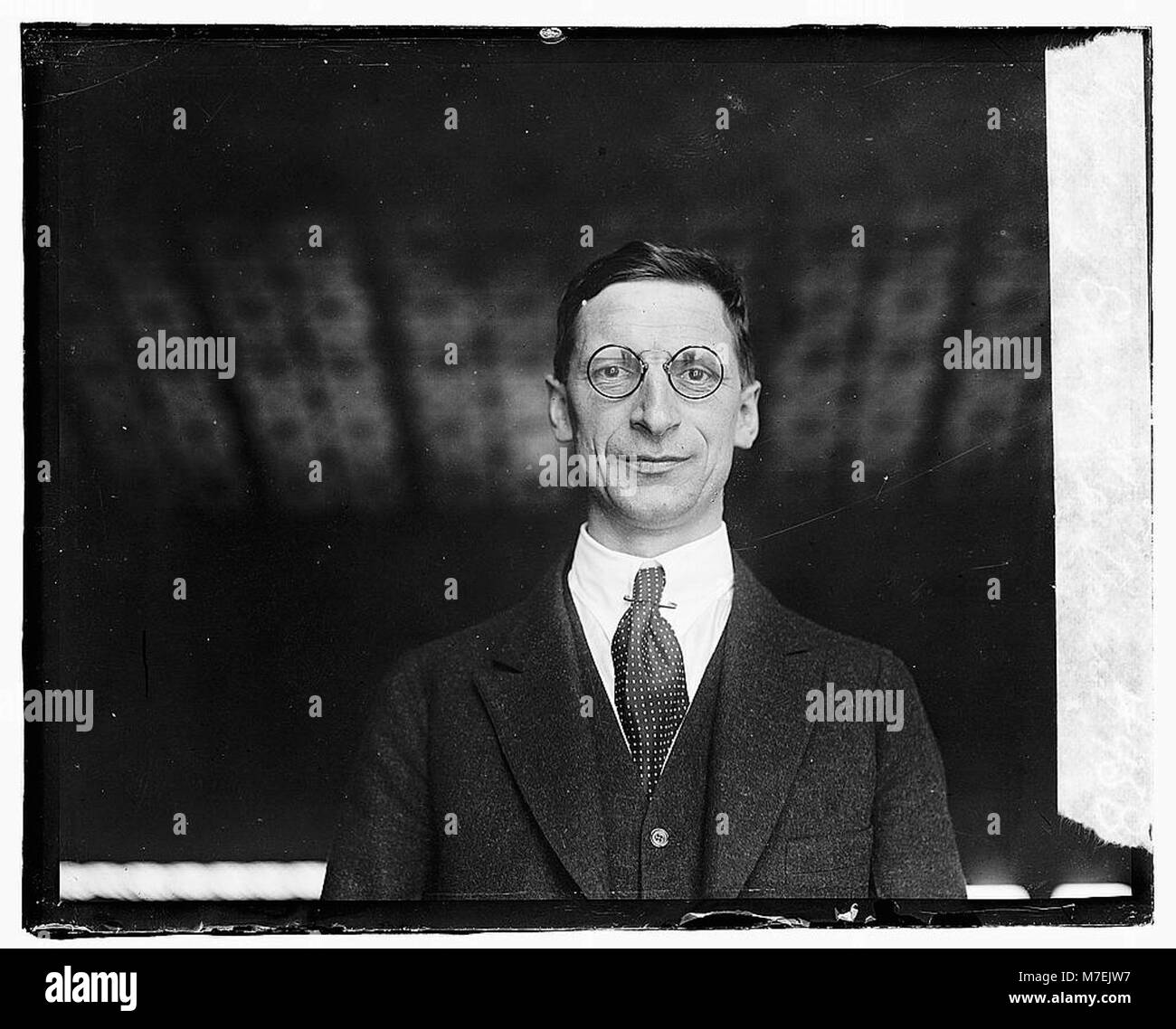 A portrait of Edward 'Eamon' De Valera, President of Ireland. The ...