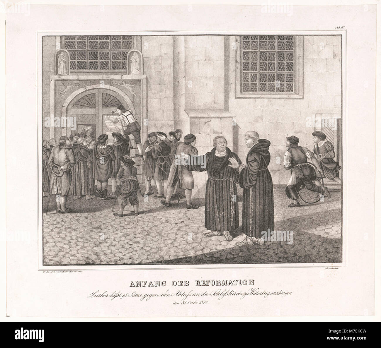 Martin luther nailing his 95 theses hi-res stock photography and images ...
