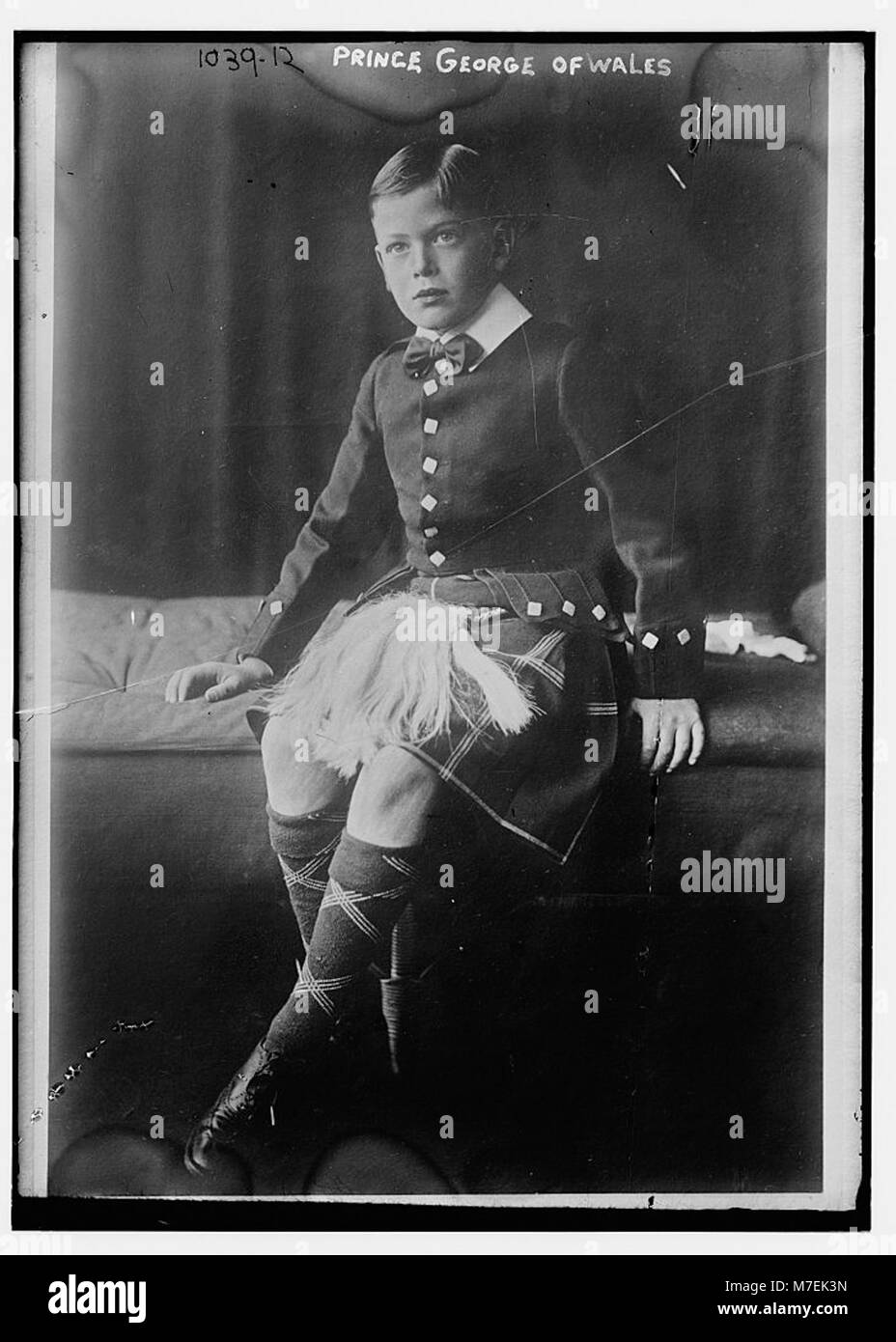 A seated portrait of Prince George of Wales, later known as King George ...