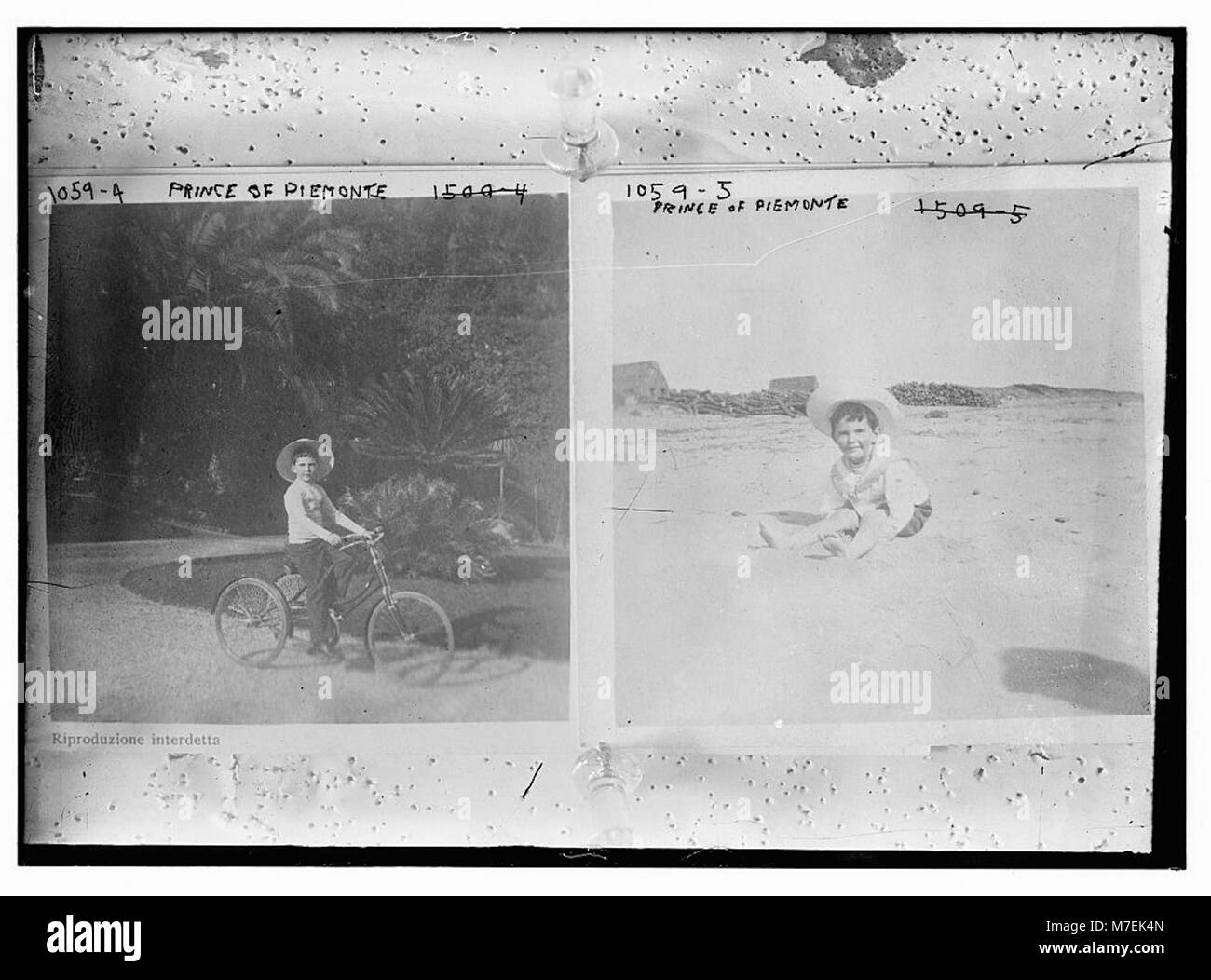 The image shows the Crown Prince of Italy, known as the Prince of ...