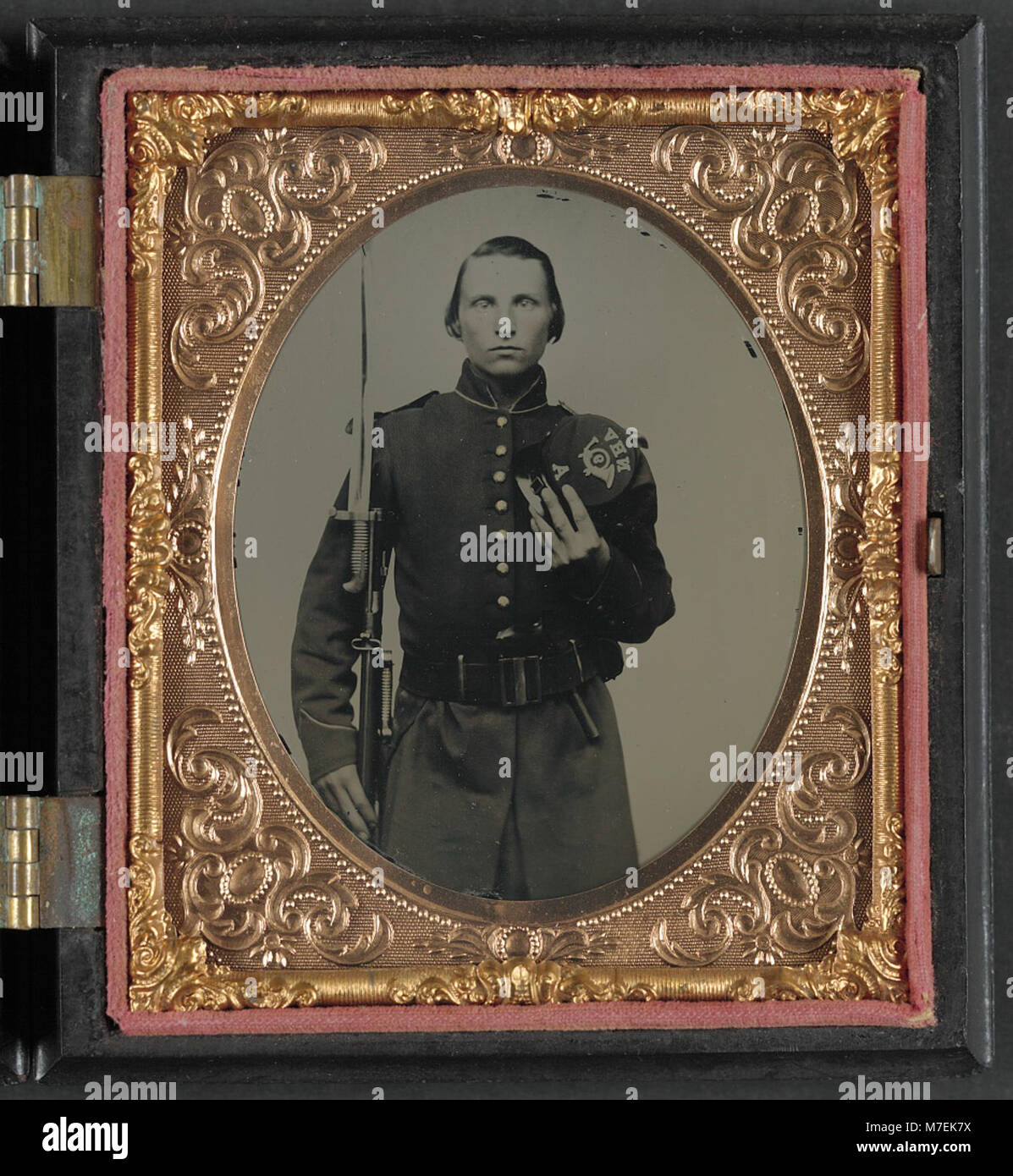 Private Charles M. Judkins, a soldier from the 9th New Hampshire ...