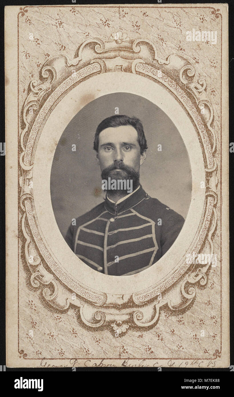 A portrait of Private George V. Capron, a bugler in the 2nd Connecticut ...