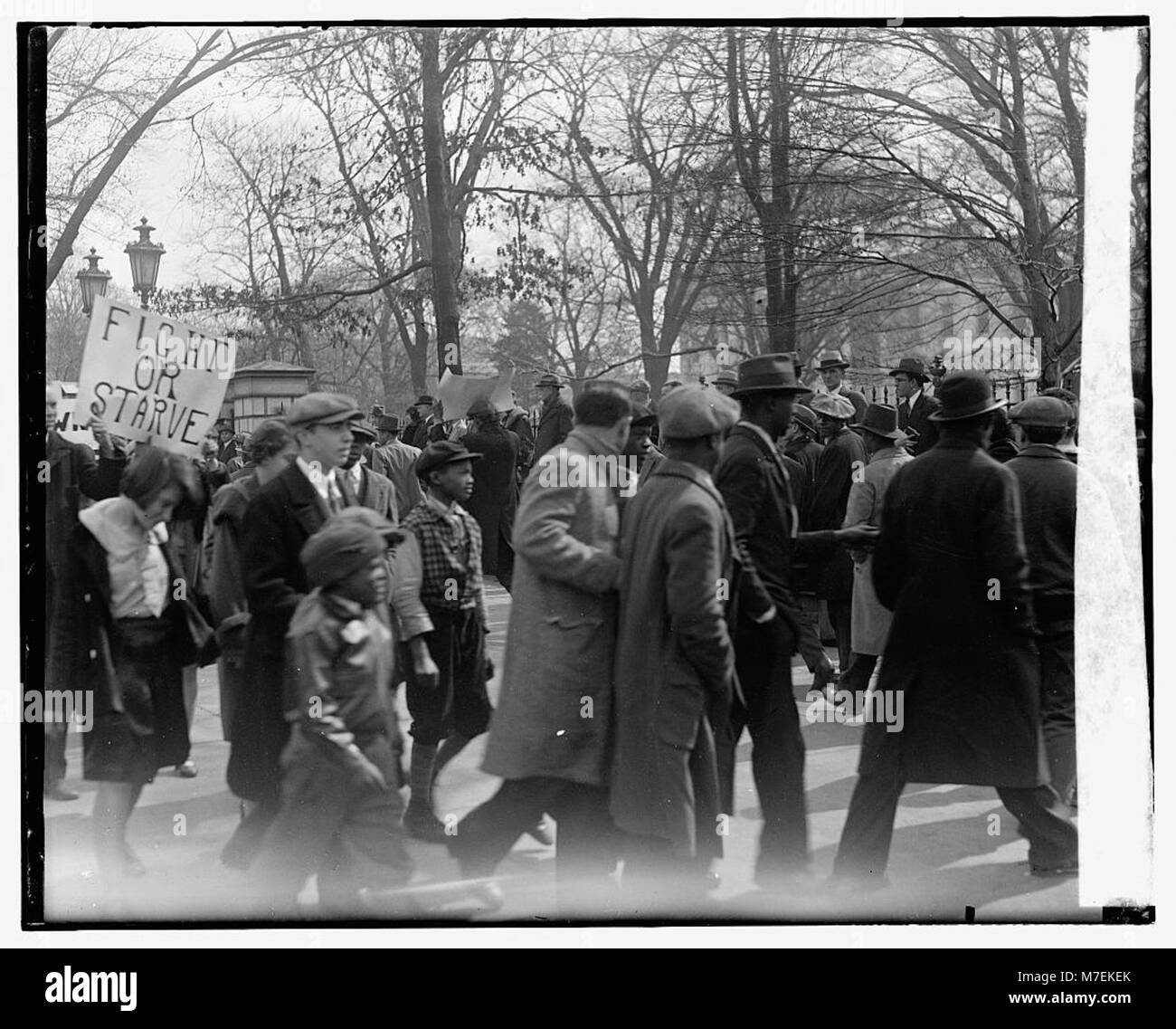 Event protesters gathering Black and White Stock Photos & Images - Alamy