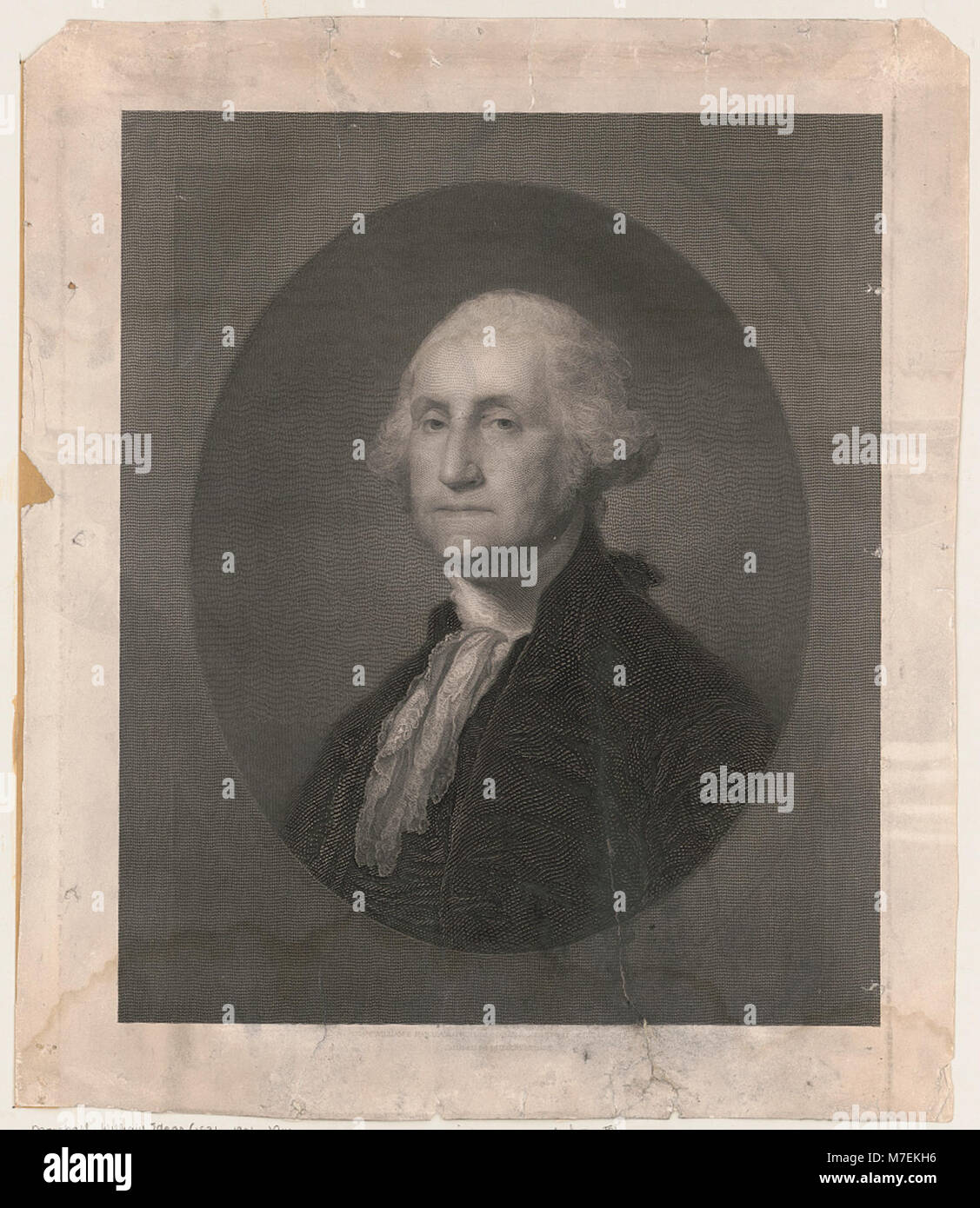 Portrait of George Washington, the first President of the United States ...