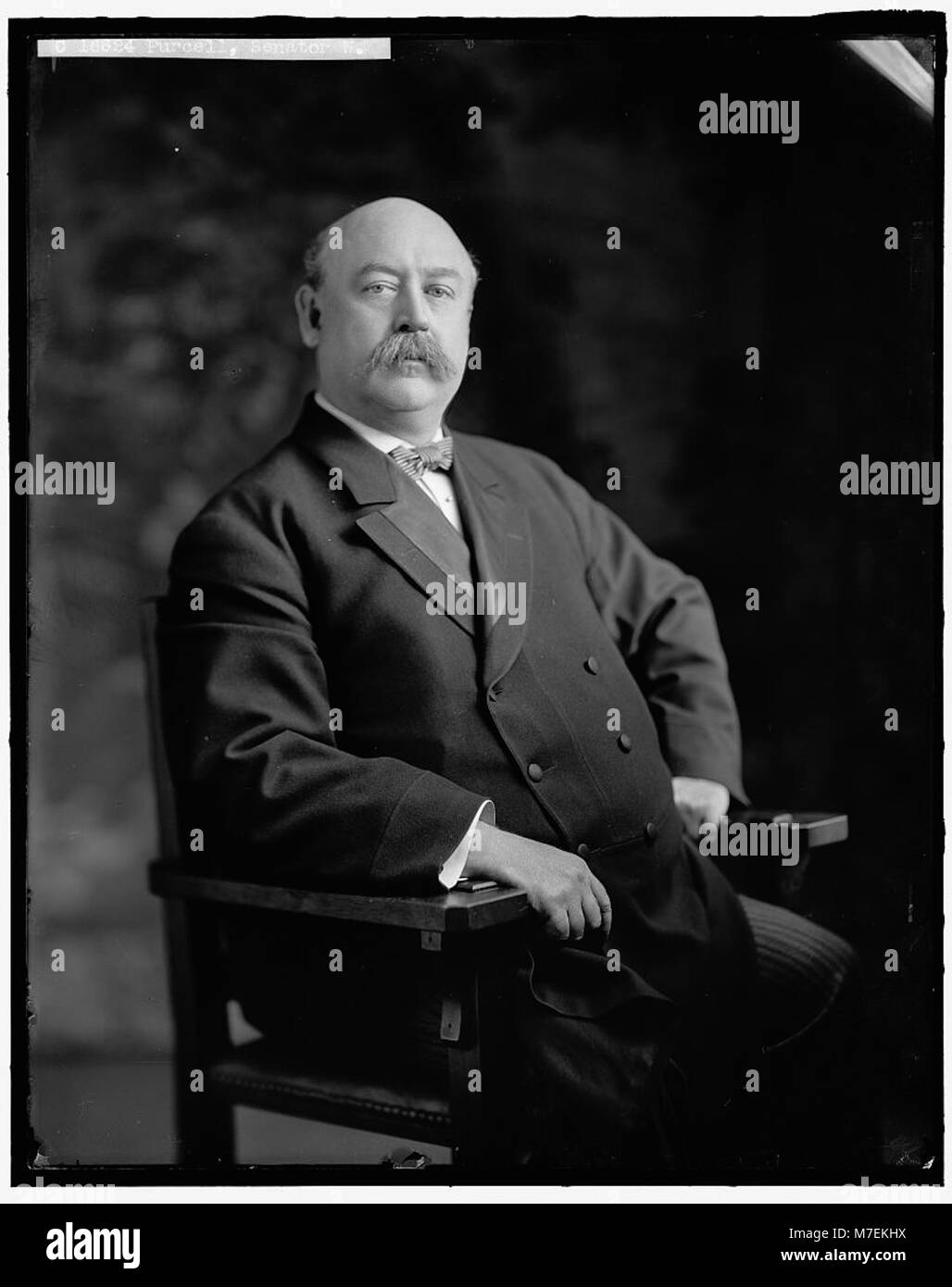 A photograph of U.S. Senator William Purcell, capturing his political ...