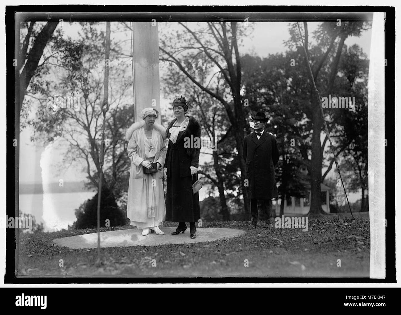 Queen and Mrs. Marshall are depicted in a photograph taken at Mount ...