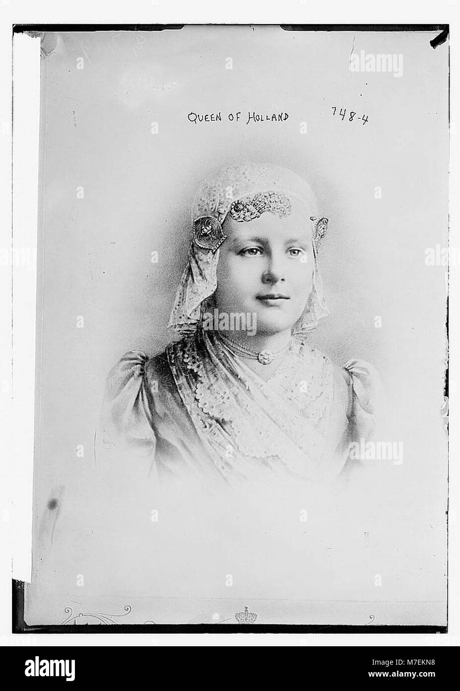A portrait of the Queen of Holland, capturing her royal dignity and ...