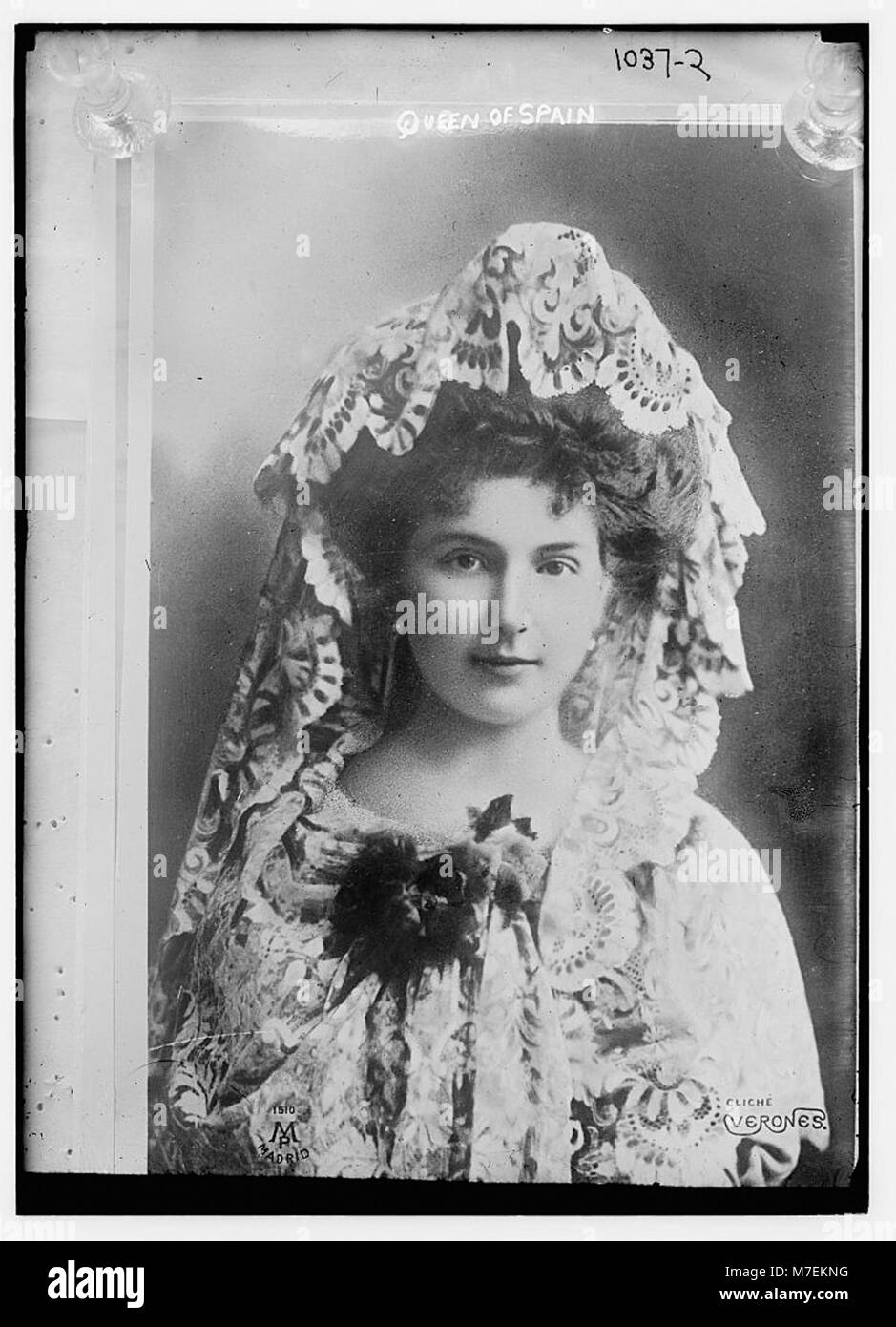 A historical portrait of the Queen of Spain, showcasing her royal ...