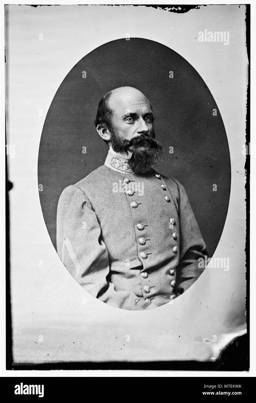 This portrait depicts Richard Stoddert Ewell, a Confederate general ...