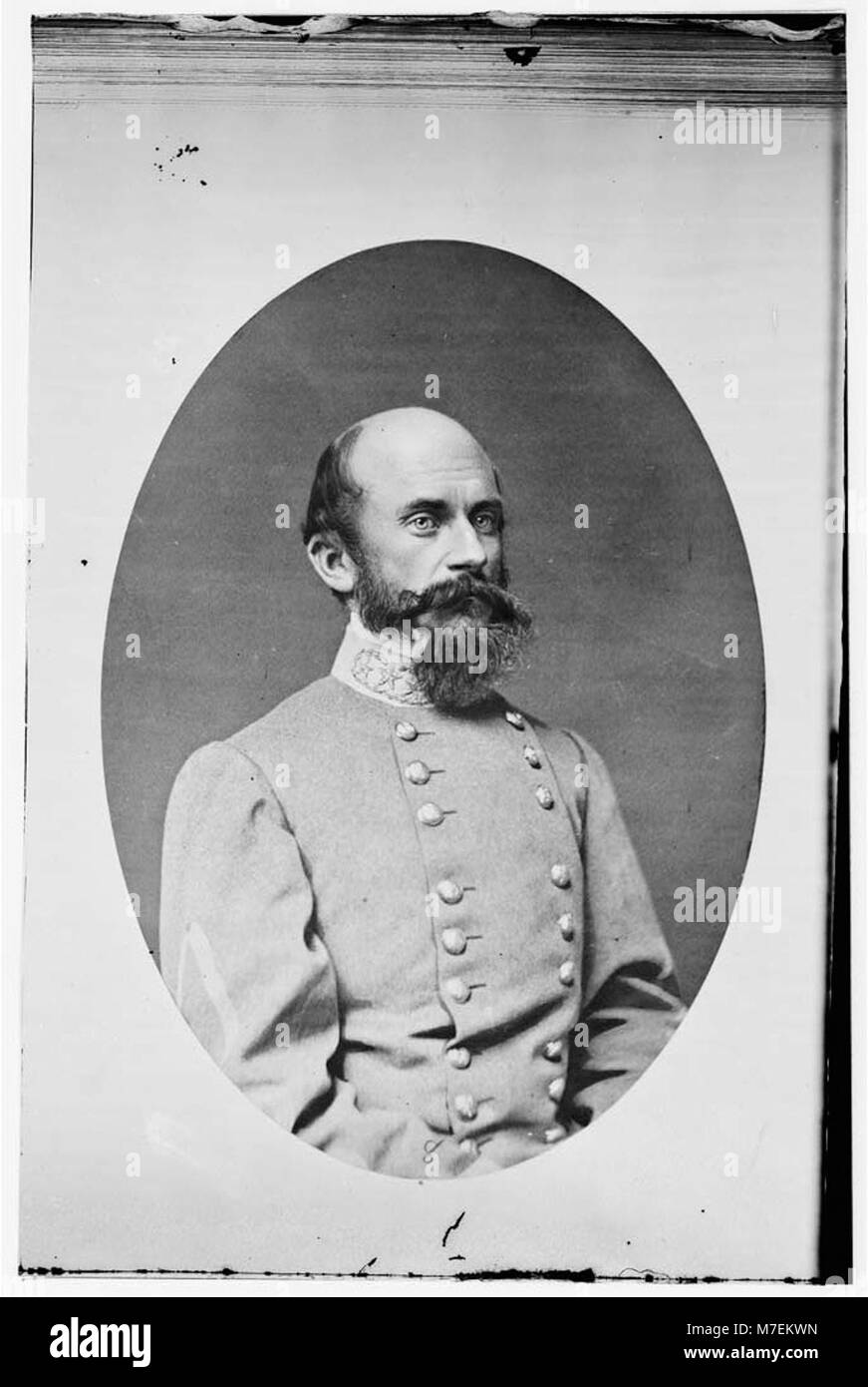 Portrait of Confederate General Richard S. Ewell of the Confederate ...