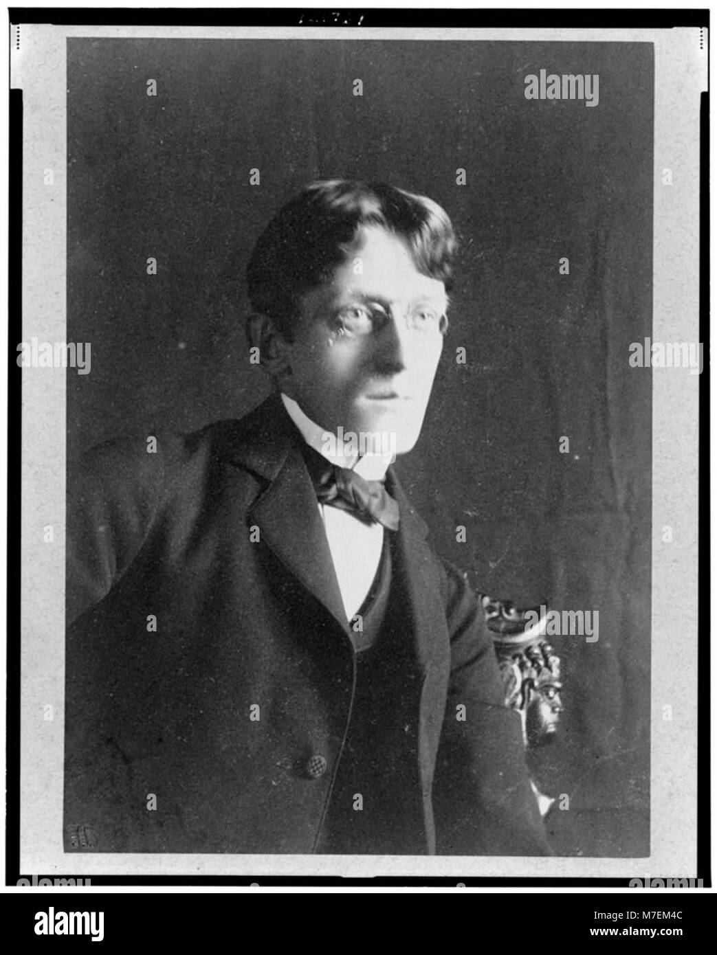 A head-and-shoulders portrait of Ralph Adams Cram, an American ...