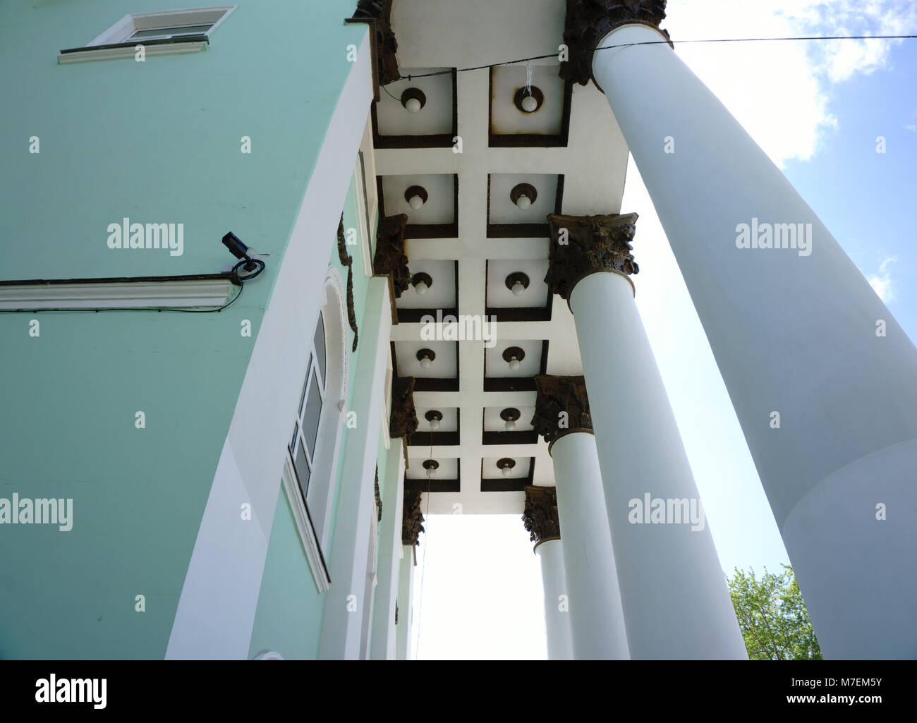 the theater building, large columns Stock Photo - Alamy
