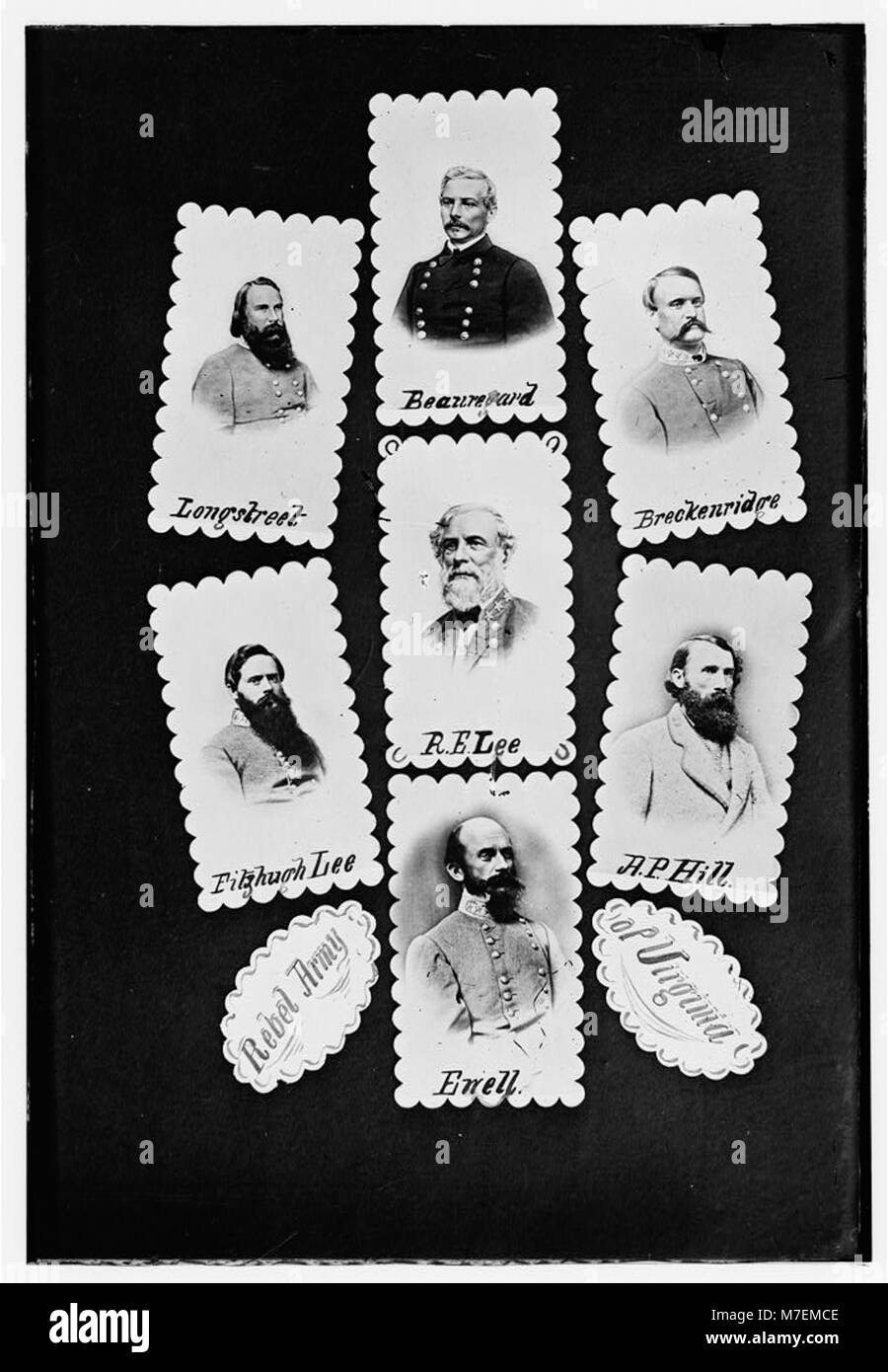 A portrait photograph of the Confederate generals during the American ...