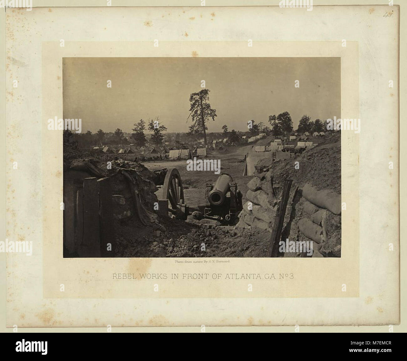 A photograph of Confederate works in front of Atlanta, Georgia, during ...