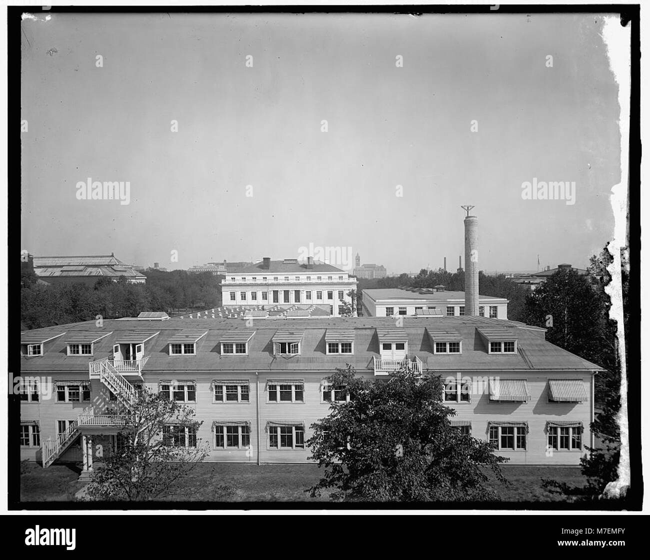 This photograph shows the Red Cross Building, a symbol of humanitarian ...