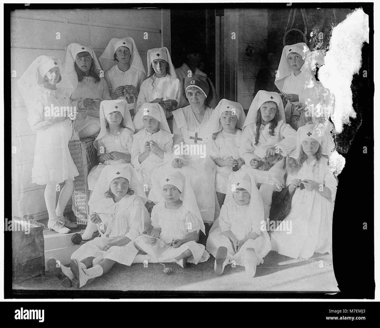 This image features the emblem of the Red Cross, an organization ...