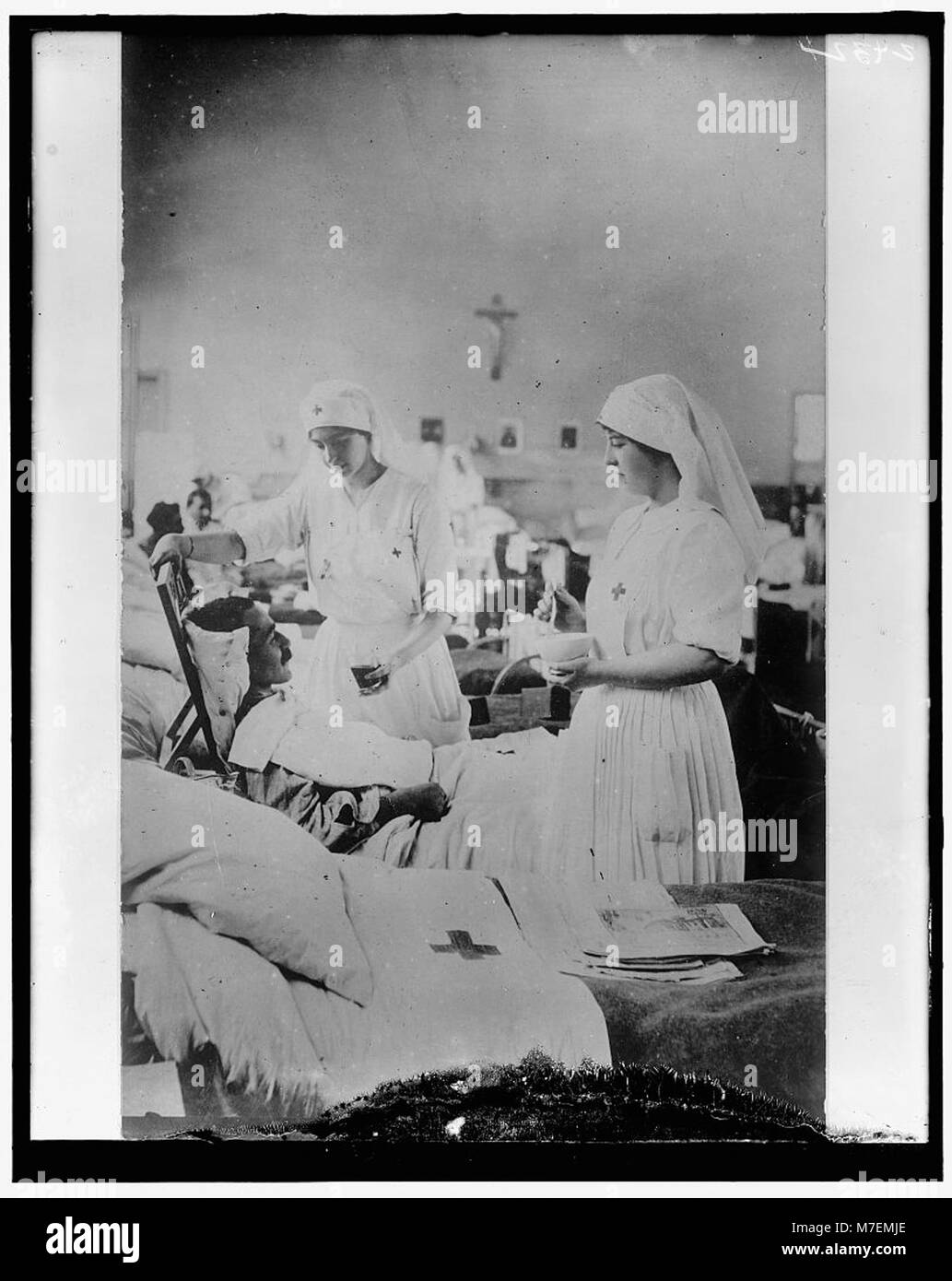 A historical image of the Red Cross, showcasing its role in ...