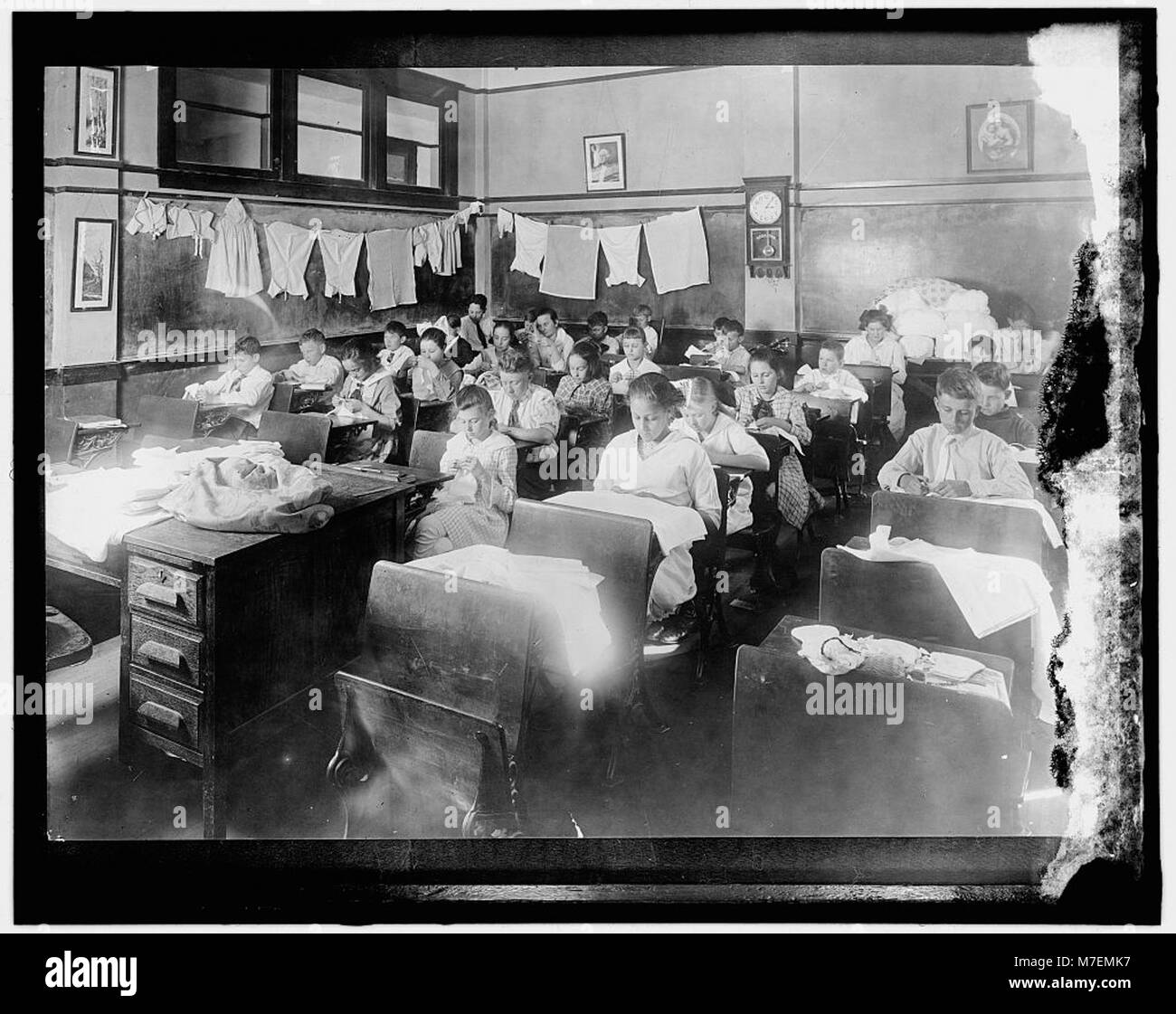 A photograph of Red Cross workers engaged in humanitarian efforts ...