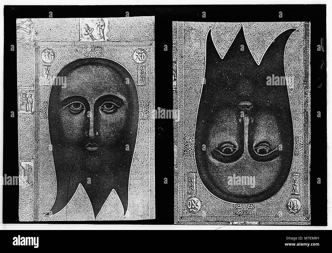 A religious painting depicting the Handkerchief of St. Veronica, a ...