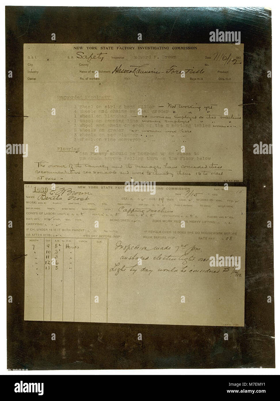 A reproduction of the New York State Factory Investigating Commission's ...