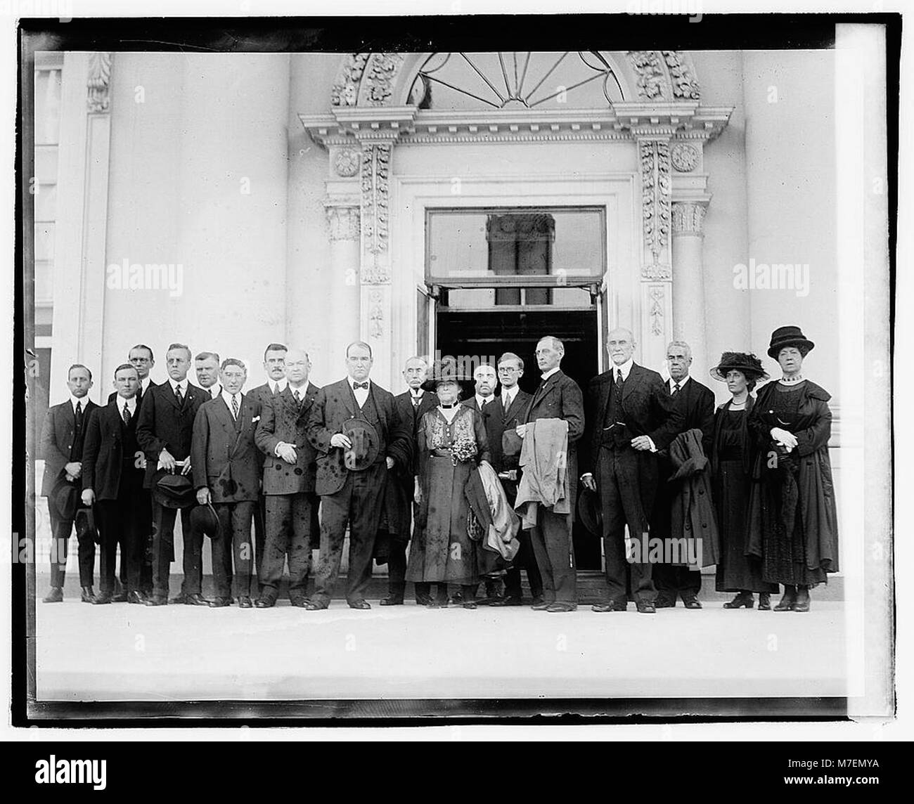 A historical photograph showing a Republican group gathered at the ...