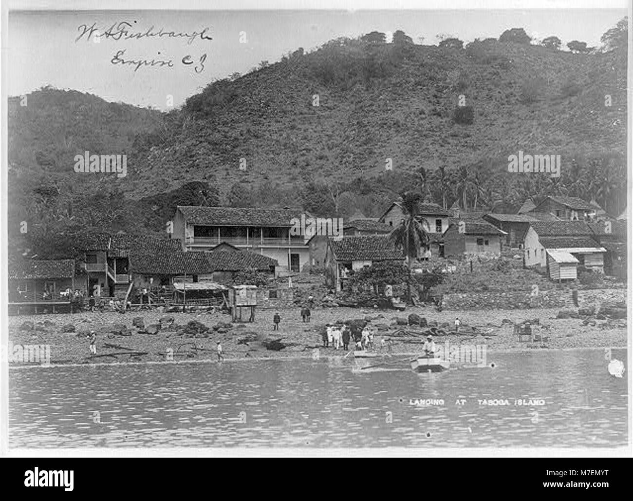 A historical image depicting the Republic of Panama, focusing on its ...