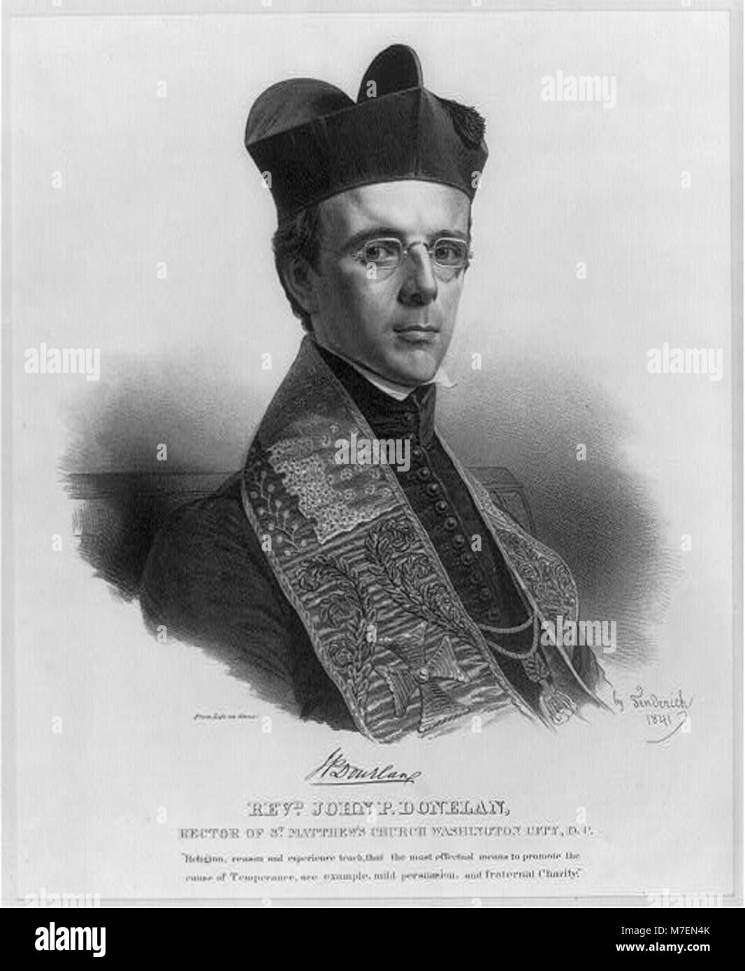 Reverend John P. Donelan, rector of St. Matthew's Church in Washington ...