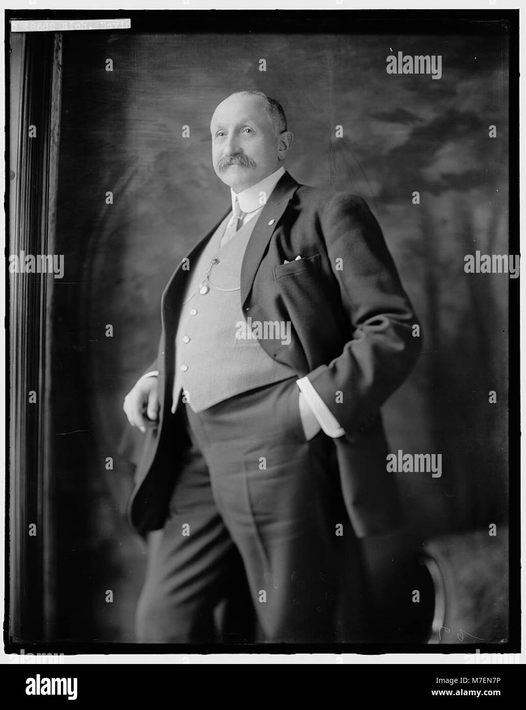 A portrait of David Rich, a historical figure, possibly involved in ...