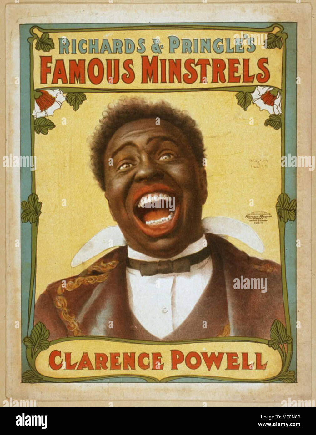 A promotional image for Richards & Pringle's Famous Minstrels, a ...