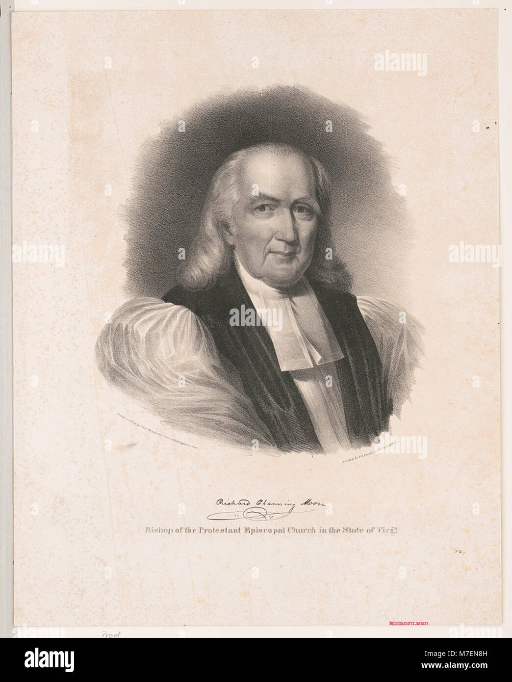This portrait of Richard Channing Moore, Bishop of the Protestant ...