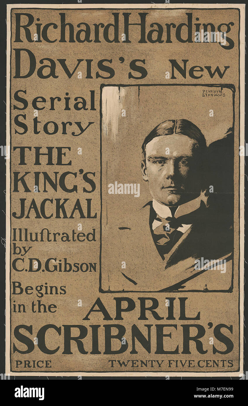 A promotional advertisement for Richard Harding Davis's new serial ...