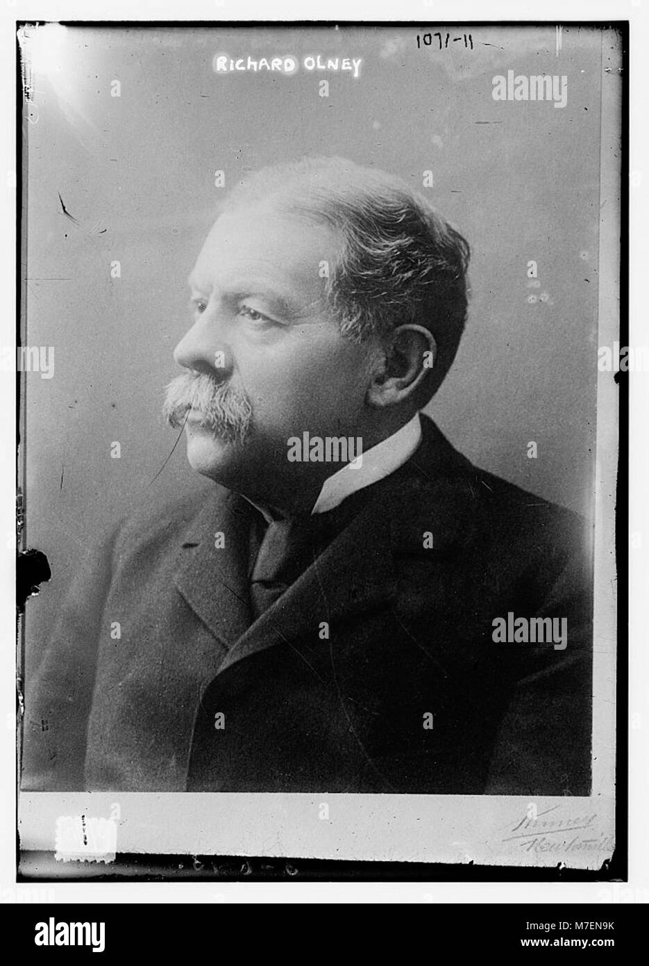 A formal portrait of Richard Olney, showcasing his role in U.S ...
