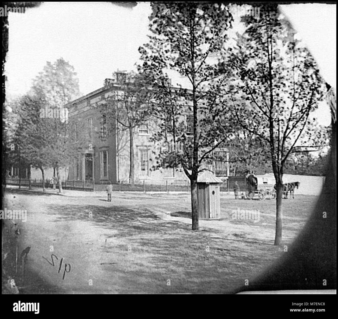 The image shows the residence of Alexander H. Stephens, Vice President ...