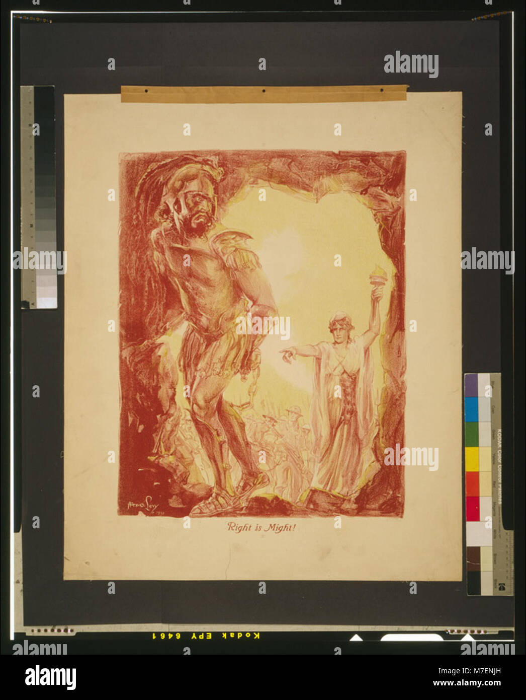 Illustration titled 'Right is might' by Alex O. Levy, featuring a ...