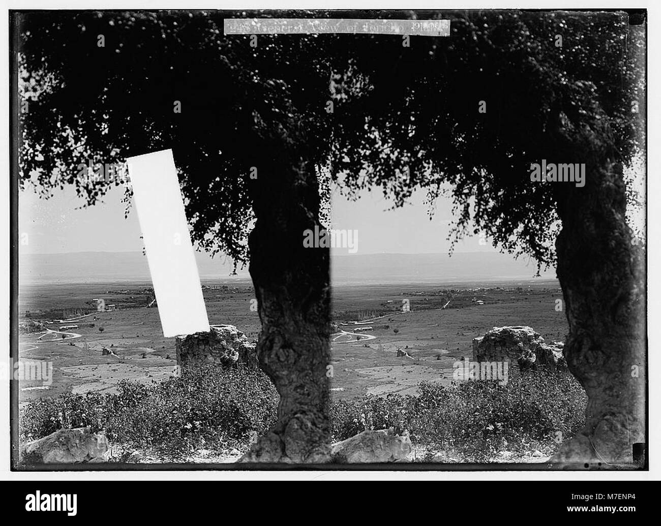 A general view of the Jericho Plain in Jordan, providing a panoramic ...
