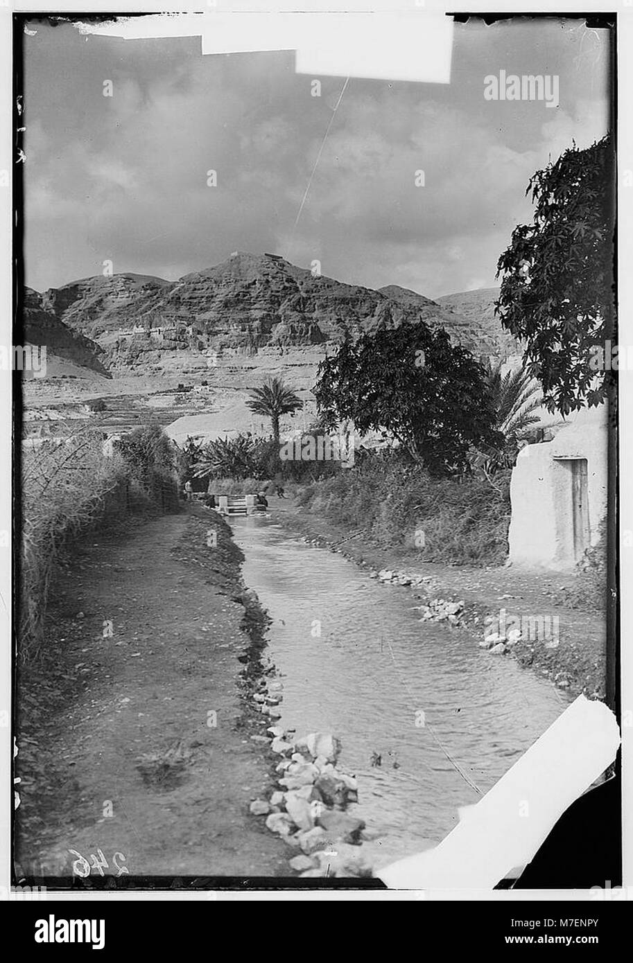 A general view of the road to Jericho in Jordan, featuring the Mount of ...