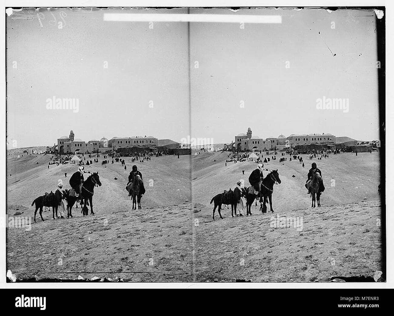 A photograph showing the road to Jericho, Jordan, near Neby Mousa (Nebi ...