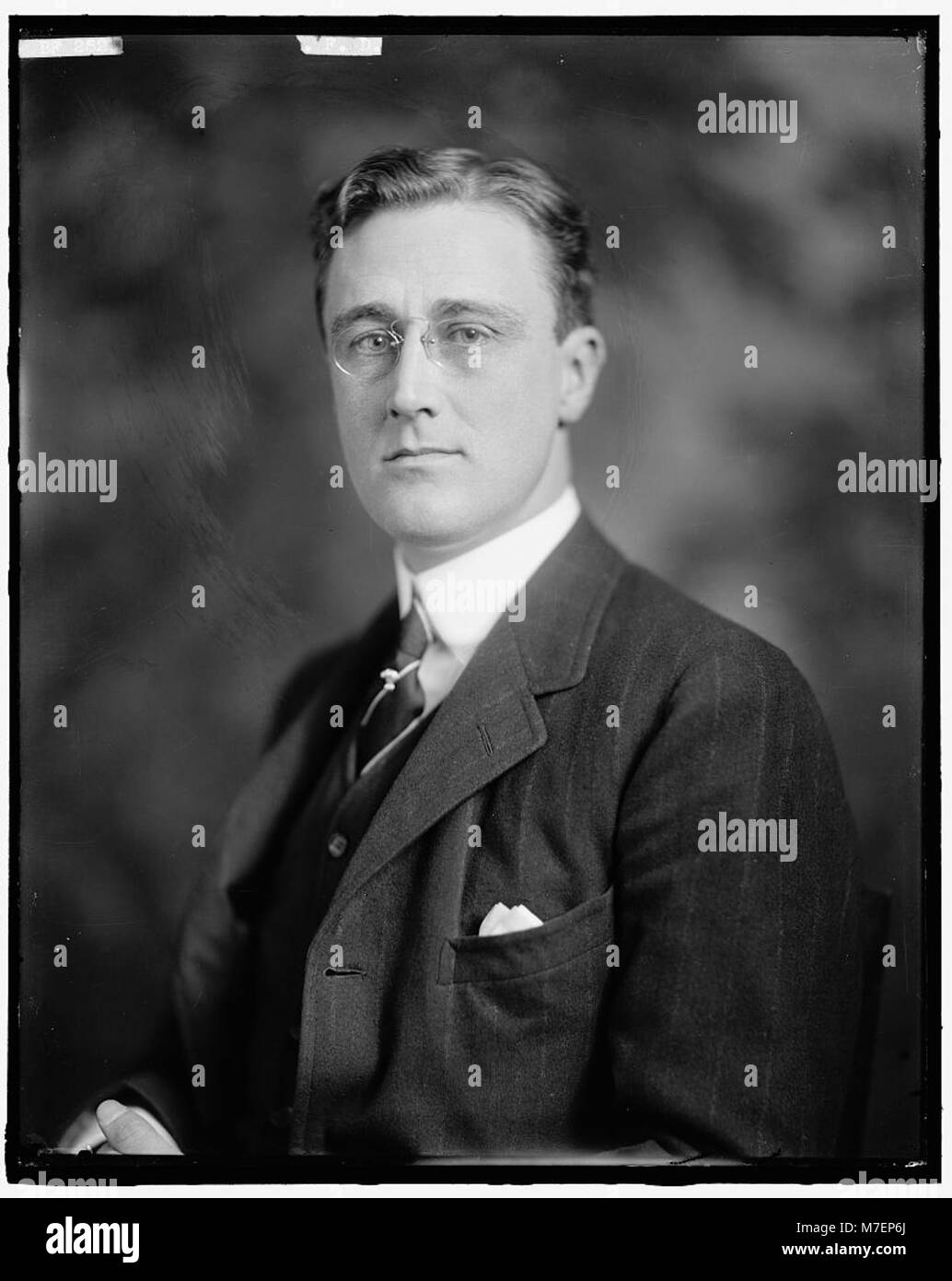A formal portrait of Franklin D. Roosevelt, the 32nd president of the ...