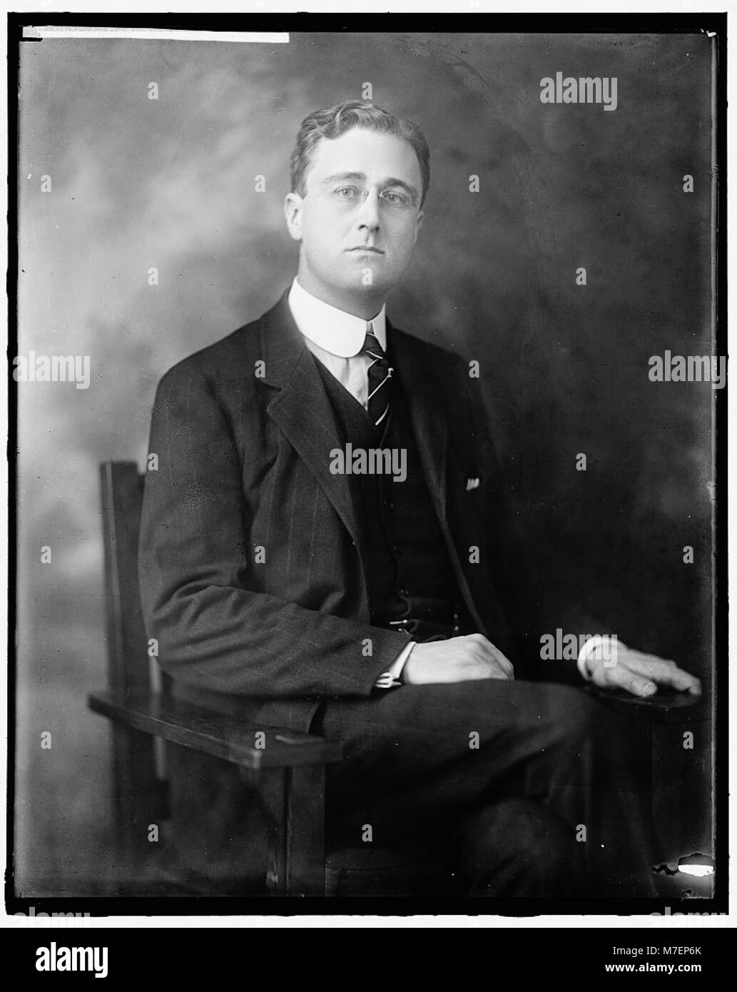 A portrait of Franklin D. Roosevelt, the 32nd President of the United ...