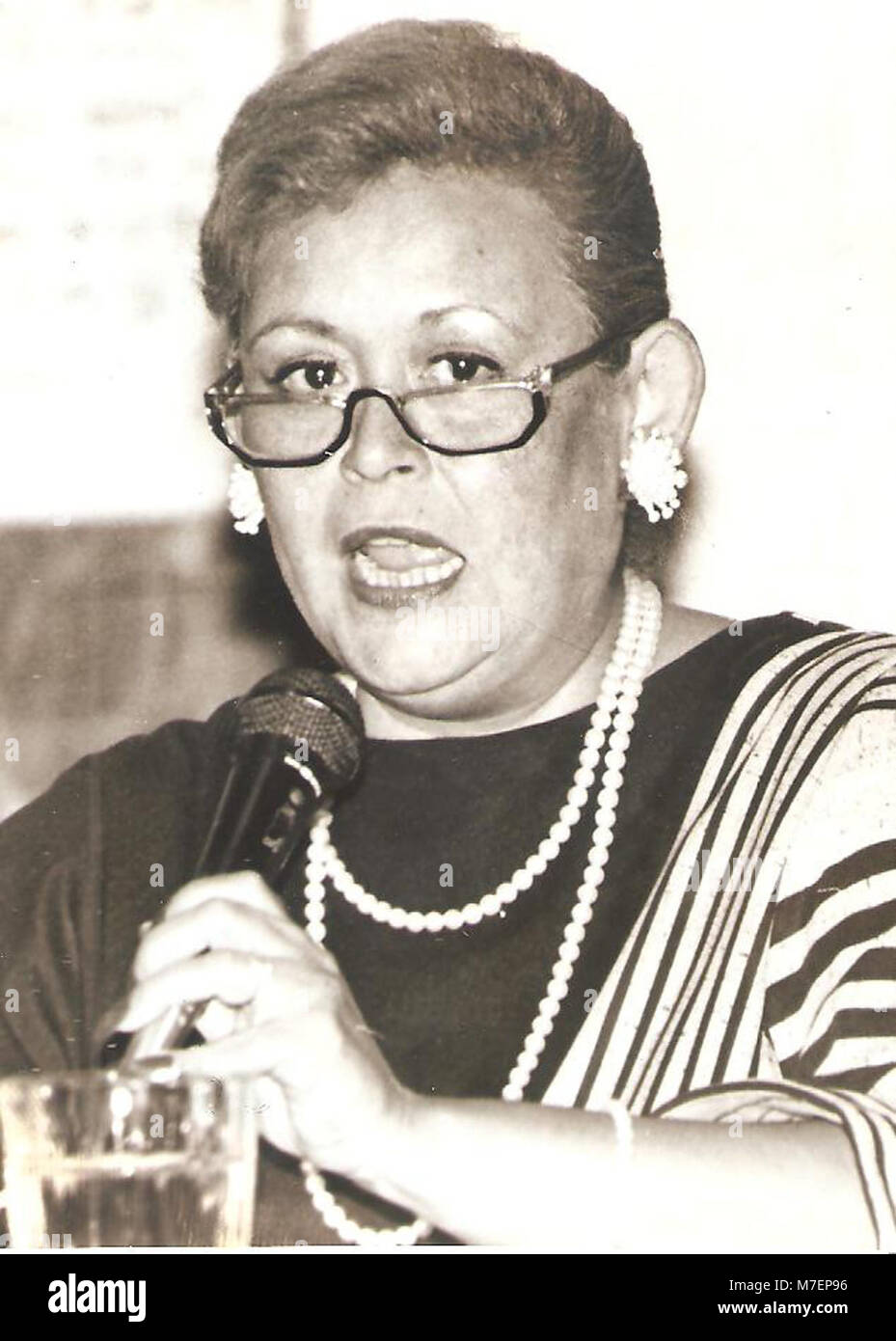 This image is a portrait of Rosa María Peraza, a notable figure. Her ...