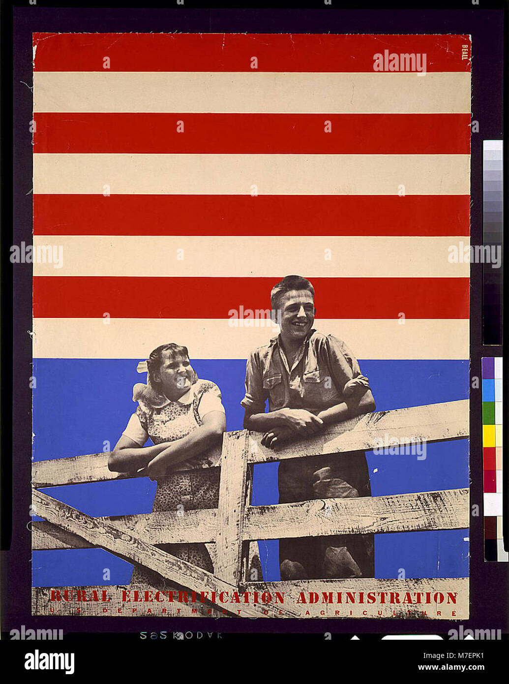 This image shows the work of the Rural Electrification Administration ...