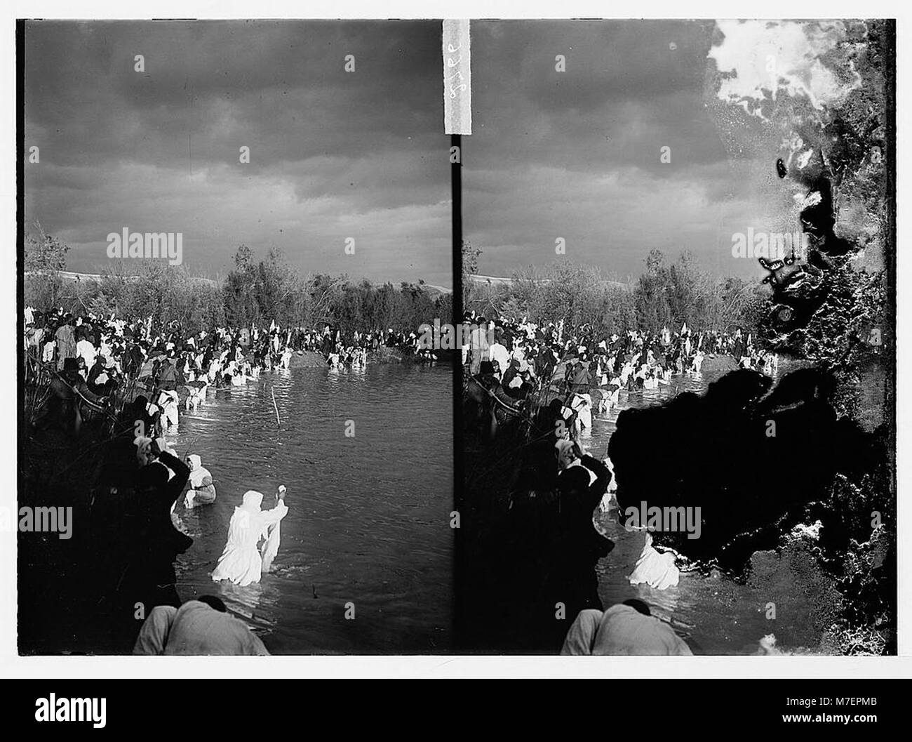 The Russian Epiphany ceremony at the Jordan River, where Orthodox ...